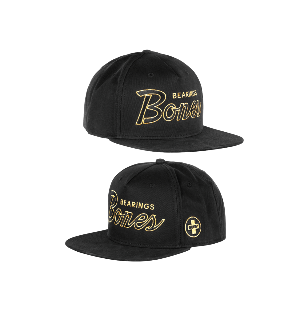 Boné Bones Bearing Script Black – Virtua Skate Shop