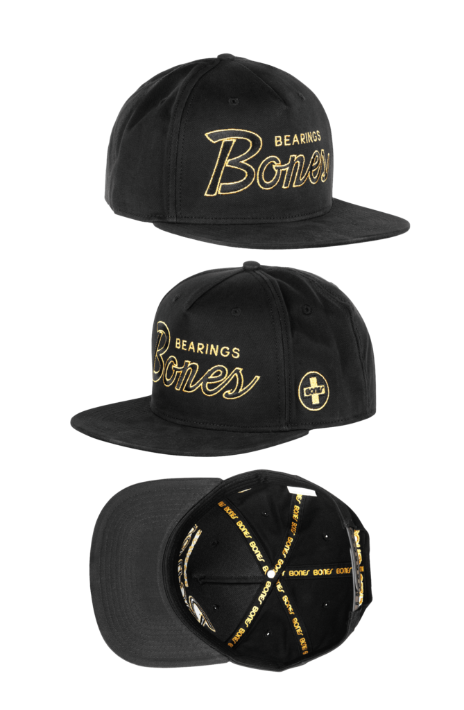 Boné Bones Bearing Script Black – Virtua Skate Shop